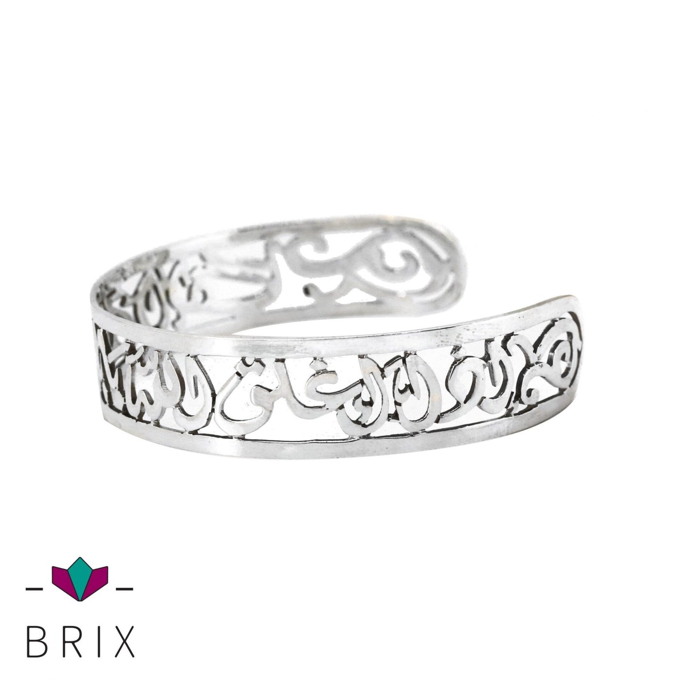 Engraved Calligraphy Bangle - BRIX Silver